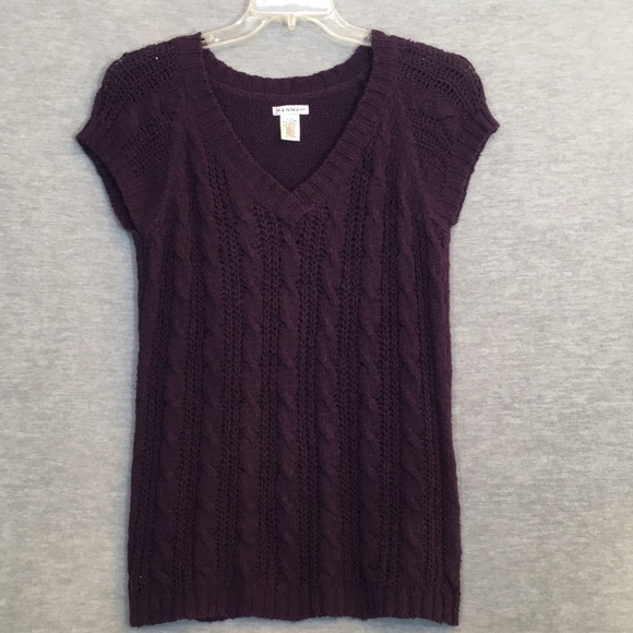 Hannah | Sweaters | Hannah Springtime Open Weave Rich Purple Long Line ...